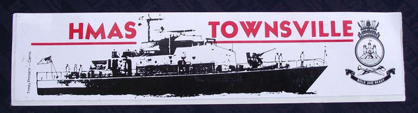 Vintage HMAS Townsville Royal Australian Navy Patrol Boat Sticker Deca ...