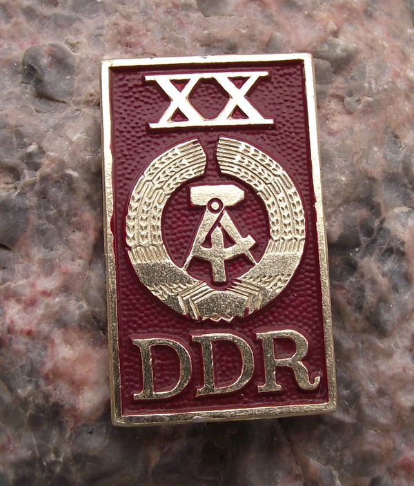 1969 German DDR GDR 20th Anniversary East Germany XX Pin Badge – Badgecrazy